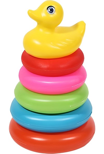 Kahraman Oyuncak Civcivli Halka Yerleştirme Oyunu Renkli 5 Halka 18CM Kahraman Oyuncak Civcivli Halka Yerleştirme Oyunu Renkli 5 Halka 18CM