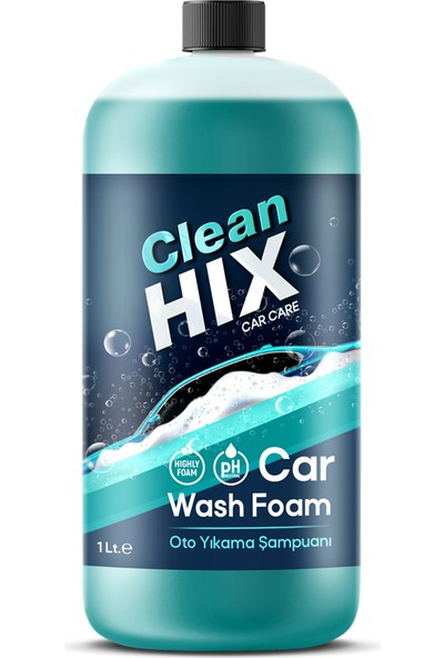 Clean Hix Car Care Yoğun Köpüklü Oto Yıkama Şampuanı 1 Lt Clean Hix Car Care Yoğun Köpüklü Oto Yıkama Şampuanı 1 Lt