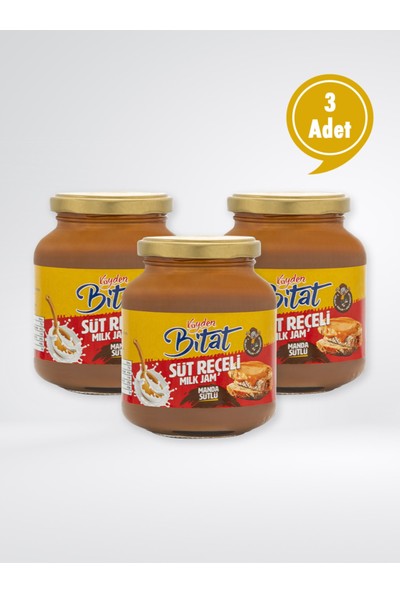 Köyden Bitat Süt Reçeli 350 gr x 3 Adet Köyden Bitat Süt Reçeli 350 gr x 3 Adet