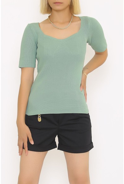 Kısa Kol Triko Mint - 5555.352.