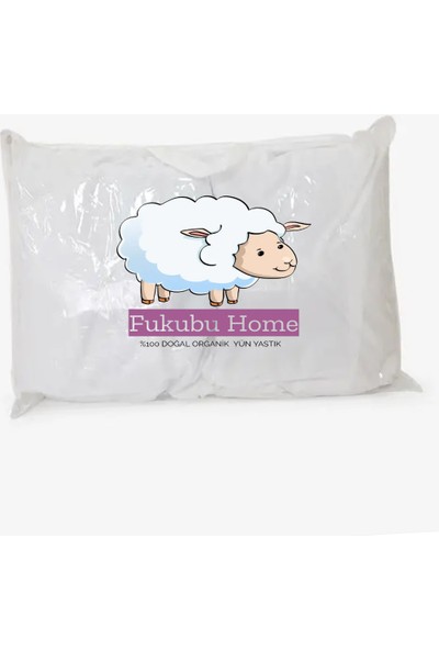 Fukubu Home Doğal Kokusuz Yün Yastık 50 x 70 cm Fukubu Home Doğal Kokusuz Yün Yastık 50 x 70 cm