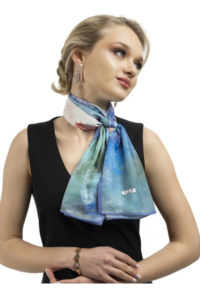 Sarar Kadın Inci Ipeği Desenli Fular-Bandana 30X130 cm Sarar Kadın Inci Ipeği Desenli Fular-Bandana 30X130 cm