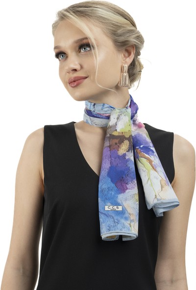 Sarar Kadın Inci Ipeği Desenli Fular-Bandana 30X130 cm Sarar Kadın Inci Ipeği Desenli Fular-Bandana 30X130 cm