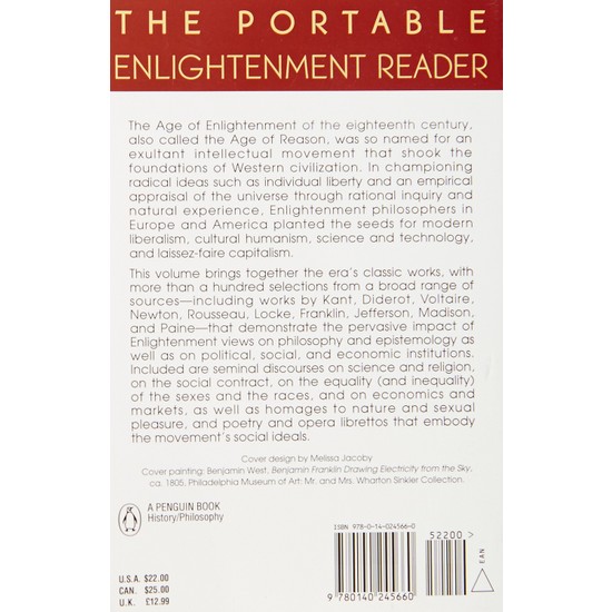 The Portable Enlightenment Reader (Viking Portable Library) Kitabı