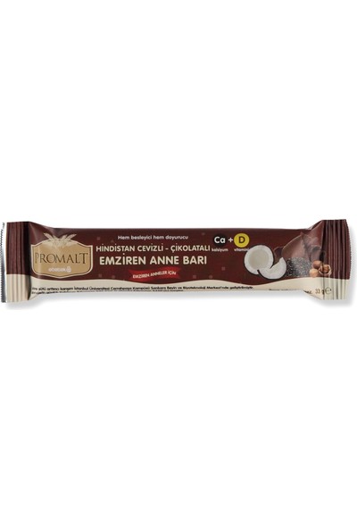 Promalt Hindistan Cevizi ve Çikolatalı Emziren Anne Barı 33 gr Promalt Hindistan Cevizi ve Çikolatalı Emziren Anne Barı 33 gr