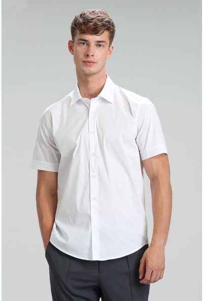 Lufian Arus Erkek Smart Gömlek Slim Fit Siyah Lufian Arus Erkek Smart Gömlek Slim Fit Siyah