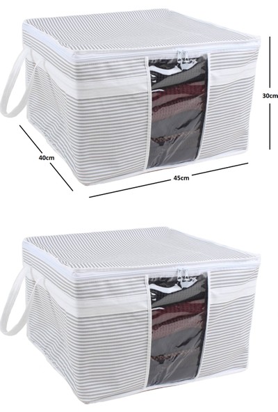 Esti 2 Adet - Kazak Hurç Pencereli 45X40X30 cm