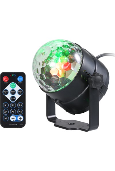 Kkmoon 3W Rgb Uzaktan Kumanda Mini LED Sihirli Bilyalı Sahne Aydınlatması - Siyah (Yurt Dışından) Kkmoon 3W Rgb Uzaktan Kumanda Mini LED Sihirli Bilyalı Sahne Aydınlatması - Siyah (Yurt Dışından)