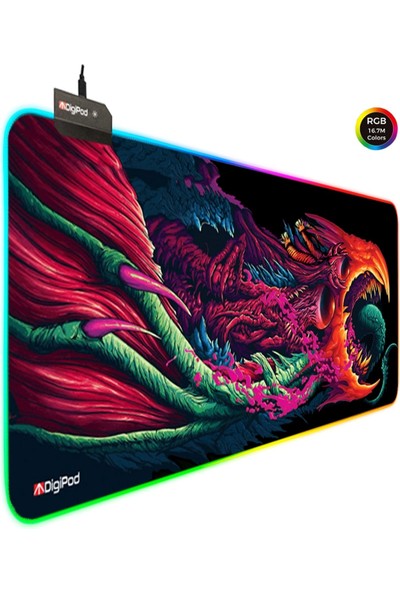 Digipod Rgb Gaming Mousepad Oyuncu Mouse Pad 90X40 Xxl Büyük Boy 4mm Kalınlık Digipod Rgb Gaming Mousepad Oyuncu Mouse Pad 90X40 Xxl Büyük Boy 4mm Kalınlık
