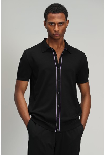 Lufian Niva Erkek Kazak Siyah