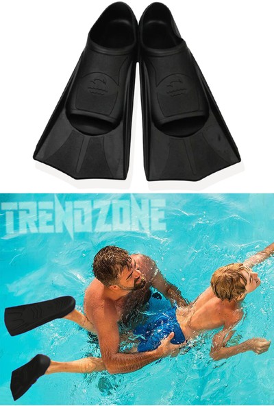 Trendzone Siyah Havuz ve Deniz Yüzücü Ayak Paleti - Taşıma Çantalı