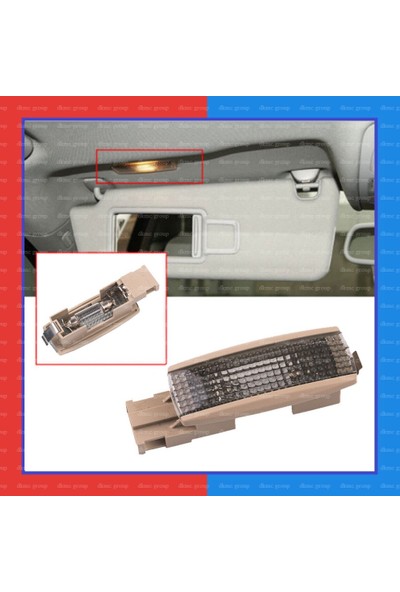 Volkswagen Passat B5 Güneşlik Makyaj Lambası Bej 1997-2000 Model Arası Araçlara Uyumlu 3B0947109 Volkswagen Passat B5 Güneşlik Makyaj Lambası Bej 1997-2000 Model Arası Araçlara Uyumlu 3B0947109