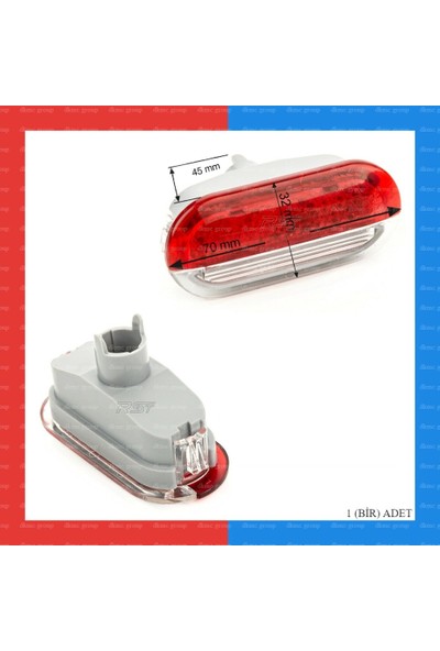 Volkswagen Polo Kapı Alt Aydınlatma Lamba Reflektörü 2000-2001 Model Arası Uyumlu 1J0947411E Volkswagen Polo Kapı Alt Aydınlatma Lamba Reflektörü 2000-2001 Model Arası Uyumlu 1J0947411E