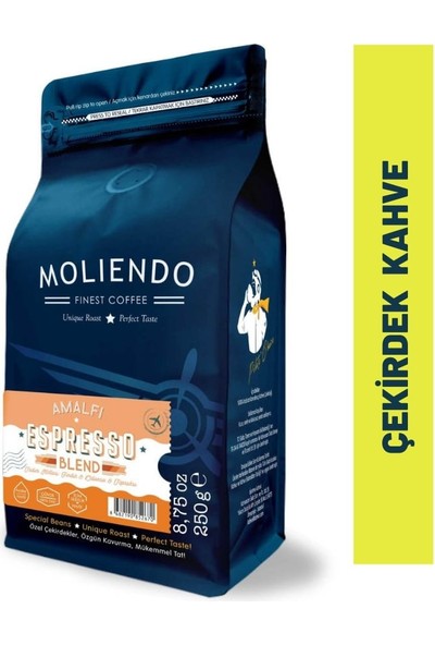 Moliendo Amalfi Espresso Blend Kahve Çekirdek Kahve 250 g Moliendo Amalfi Espresso Blend Kahve Çekirdek Kahve 250 g