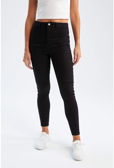 DeFacto Super Skinny Fit Yüksek Bel Pantolon X6853AZ22AU DeFacto Super Skinny Fit Yüksek Bel Pantolon X6853AZ22AU