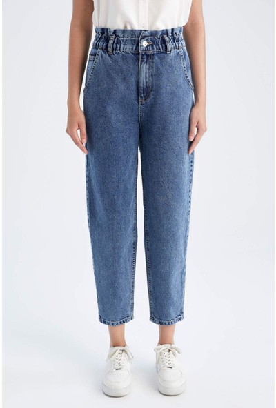 Paperbag Fit Yüksek Bel Jean PANTOLON Y8080AZ22HS