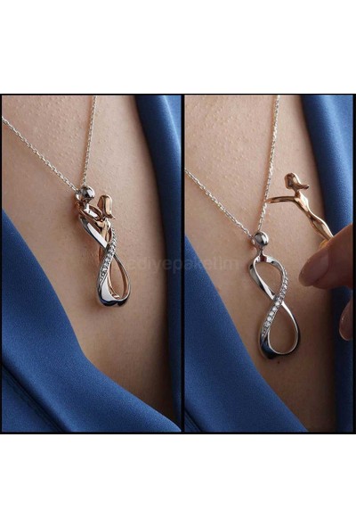 Sinerji Shop 925 Ayar Gümüş Sonsuz Aşk Kolyesi Sinerji Shop 925 Ayar Gümüş Sonsuz Aşk Kolyesi