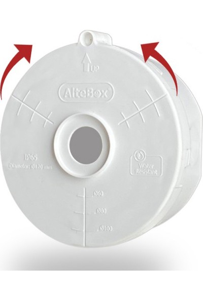 Altebox (AB-7006B) Clikc Yuvarlak Dome ve Bullet Kamera Montaj Buatı Yalıtımsız Beyaz Altebox (AB-7006B) Clikc Yuvarlak Dome ve Bullet Kamera Montaj Buatı Yalıtımsız Beyaz