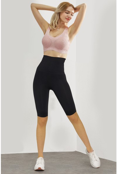 Young&Fit Siyah Kısa Korse Tayt Göbek Basen Kalca Toparlayıcı Yüksek Bel Kadın Doğum Sonrası Korsesi Young&Fit Siyah Kısa Korse Tayt Göbek Basen Kalca Toparlayıcı Yüksek Bel Kadın Doğum Sonrası Korsesi
