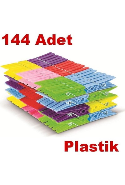 Oliva Çamaşır Mandalı Çelik Yaylı 144 Adet Çamaşır Mandalı 144 Adet