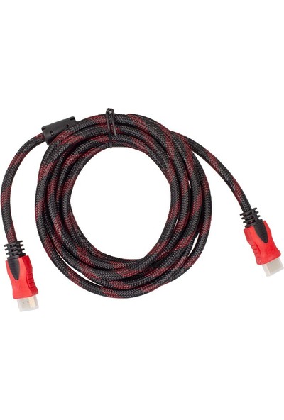 Powermaster HDMI Kablo 3 Metre 1.4 V Örgülü Kutulu Powermaster HDMI Kablo 3 Metre 1.4 V Örgülü Kutulu