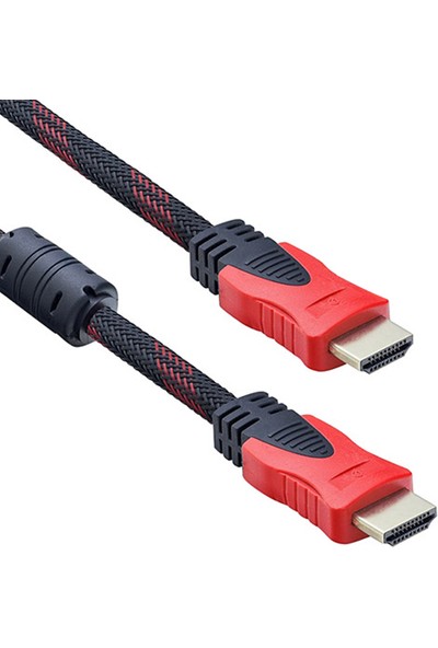 Powermaster HDMI Kablo 1.5 Metre 1.4 V Örgülü Kutulu Powermaster HDMI Kablo 1.5 Metre 1.4 V Örgülü Kutulu