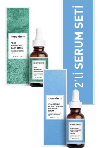 Maru.Derm Maruderm 2li Serum Seti - Bha Gözenek Serumu & Ha Kolajen Serumu MRD106 Maru.Derm Maruderm 2li Serum Seti - Bha Gözenek Serumu & Ha Kolajen Serumu MRD106