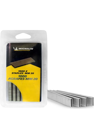 Michelin MCF8992 20MM 1000 Adet 90 Serisi Ağır Hizmet Tipi Zımba Teli Michelin MCF8992 20MM 1000 Adet 90 Serisi Ağır Hizmet Tipi Zımba Teli