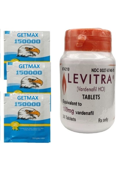 Getmax 3'Lü Gecıktırı-Çı Mendil + Lvtra 1 Adet 30'Lu Sertlestırı-Çı Güç Kuvvet