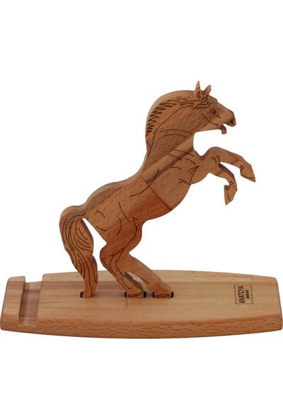 Anatoya Ahşap Telefon Tutucu Süvari