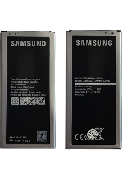 Samsung Galaxy J510 J5 2016 Için Samsung EB-BJ510CBE 3100 Mah Batarya Samsung Galaxy J510 J5 2016 Için Samsung EB-BJ510CBE 3100 Mah Batarya