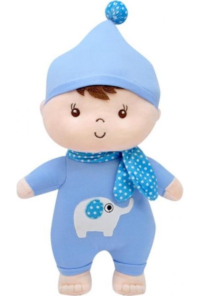 Aykü Alkan Bebek 30 cm Mavi Pelüş Çocuk Oyuncak