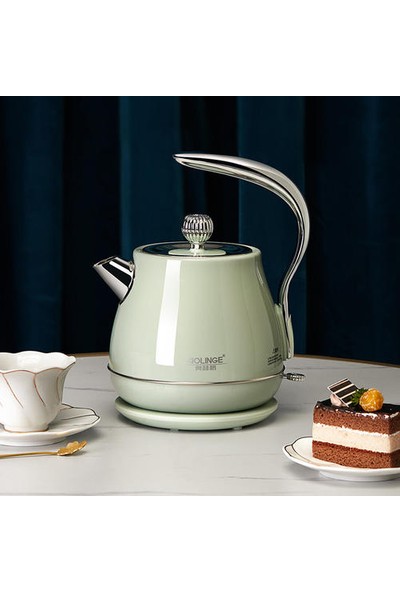 Retro Elektrikli Kettle 304 Paslanmaz Çelik Taşınabilir Seyahat Su Kazanı Avrupa Tarzı Cezve Ev Aletleri | Elektrikli Su Isıtıcılar
