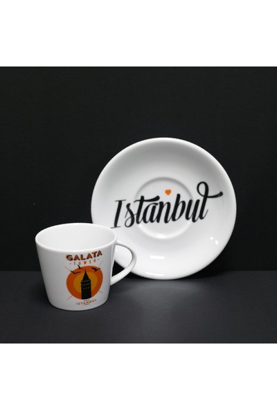 Root Ceramic Galata Tower Çay Fincanı ve Tabağı Root Ceramic Galata Tower Çay Fincanı ve Tabağı