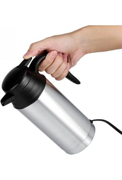 12 V 750 ml Araç Su Isıtıcısı Araba Elektrikli Pot Paslanmaz Çelik Kahve Kupa Çakmak Oto Aksesuarları Kahve Su Isıtıcısı | Elektrikli Su Isıtıcılar