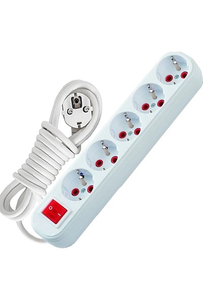 Schneıder 5 Li 2 Mt.ups Işıklı Anahtarlı Grup Priz