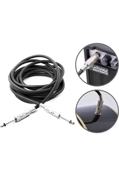 Exotic Home Kablo Jak Fişli Pro 3 Metre Siyah KJF3BK Exotic Home Kablo Jak Fişli Pro 3 Metre Siyah KJF3BK