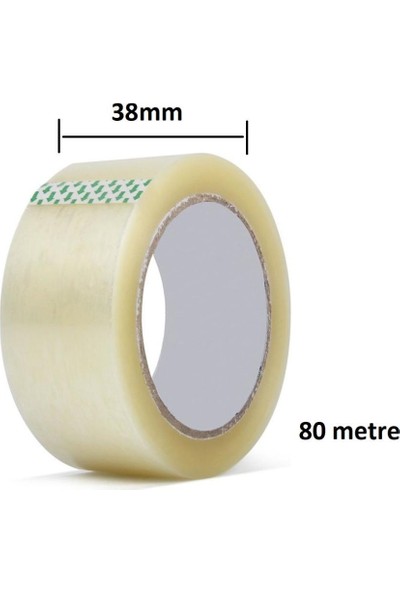 e-market Şeffaf Koli Bandı 38X80 Metre Hotmelt 25 Mikron 18 gr 1 Adet e-market Şeffaf Koli Bandı 38X80 Metre Hotmelt 25 Mikron 18 gr 1 Adet