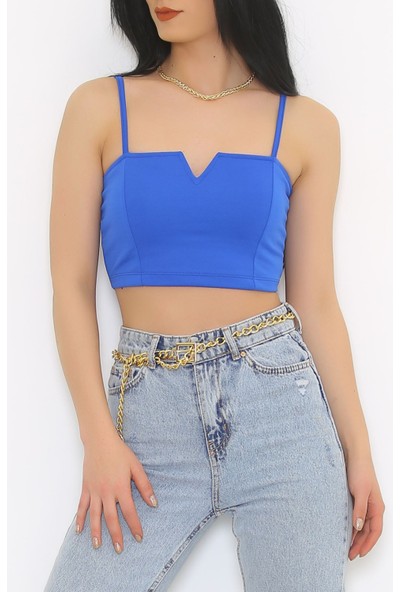 Trend World Ip Askılı Atlet Saks - 9426.148.