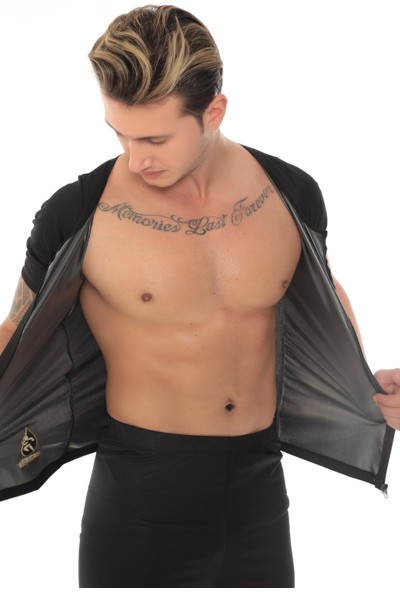 Sauna Suit Kadın Zayıflama Termal Terleten Tayt ve Fermuarlı Takım Sauna Suit Kadın Zayıflama Termal Terleten Tayt ve Fermuarlı Takım