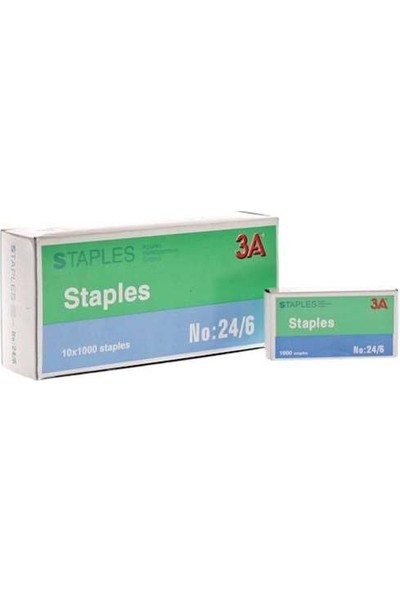 3A Zımba Teli No : 24/6 (10 Paket) 3A Zımba Teli No : 24/6 (10 Paket)