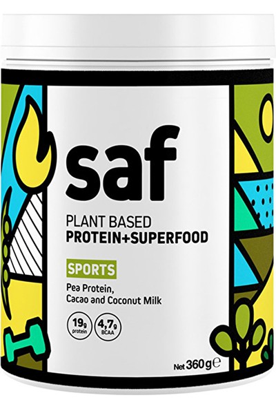 Saf Nutrition Saf Bitkisel Protein + Superfood Sports Mix 360 Gr Saf Nutrition Saf Bitkisel Protein + Superfood Sports Mix 360 Gr