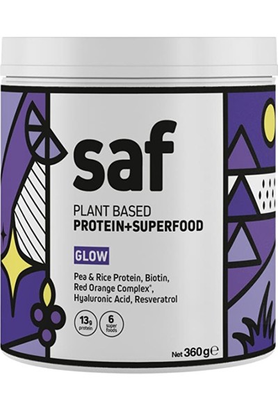 Saf Nutrition Saf Bitkisel Protein + Superfood Glow Mix 360 Gr Saf Nutrition Saf Bitkisel Protein + Superfood Glow Mix 360 Gr