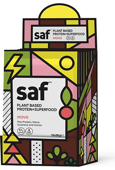 Saf Nutrition Saf Bitkisel Protein + Superfood Move Mix 30 Gr X 10 Saşe Saf Nutrition Saf Bitkisel Protein + Superfood Move Mix 30 Gr X 10 Saşe