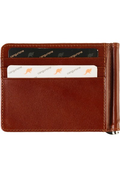 Taba Metal Kağıt Para Maşalı Deri Kartlık