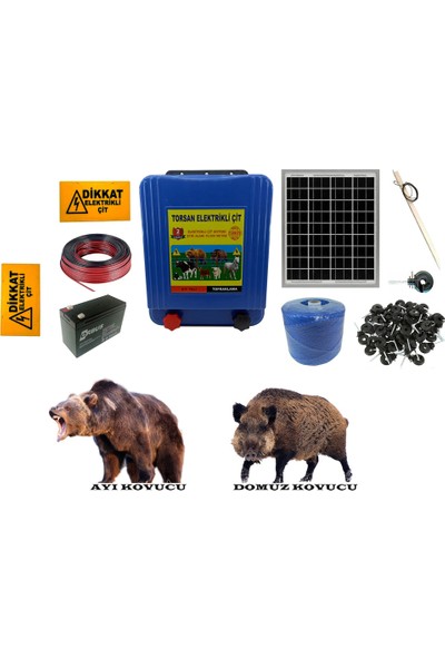 Torsan Elektrikli Çit Sistemleri ( Domuz - Ayı Kovucu ) Eko Set