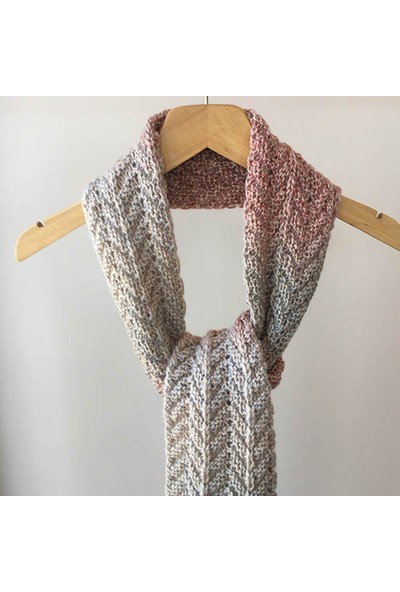 Mora Knit El Örgüsü Çok Renkli Atkı Mora Knit El Örgüsü Çok Renkli Atkı