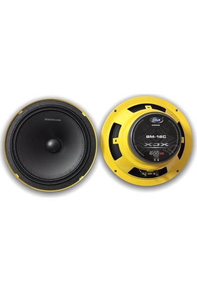 Boschman Boschmann BM-16C Çifti 1200W 180RMS 2AD Carbon Amfıli Midrange Boschman Boschmann BM-16C Çifti 1200W 180RMS 2AD Carbon Amfıli Midrange