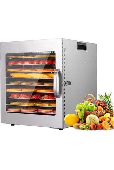 Dalle Lt-10 Dijital 10 Paslanmaz Tepsili Çelik Sebze - Meyve Kurutucu Dalle Lt-10 Dijital 10 Paslanmaz Tepsili Çelik Sebze - Meyve Kurutucu