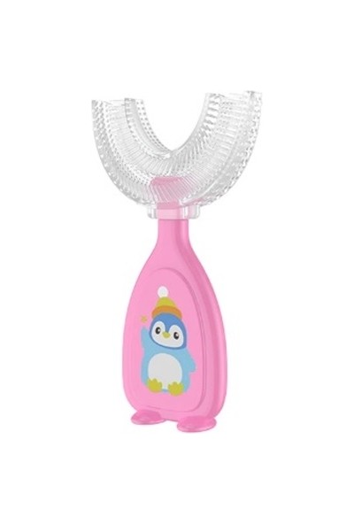 Kitchen Beauty Çocuk Diş Fırçası U Şeklinde Pratik Bebek Diş Fırçası Saplı 2-6 Yaş Pembe 360 Derece Döner Kitchen Beauty Çocuk Diş Fırçası U Şeklinde Pratik Bebek Diş Fırçası Saplı 2-6 Yaş Pembe 360 Derece Döner
